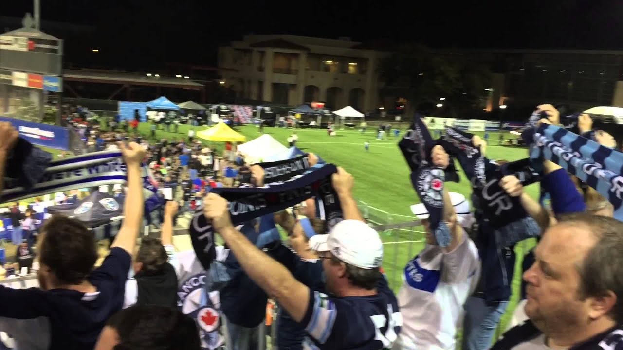 Vancouver Whitecaps Away Support at Buck Shaw Stadium - YouTube