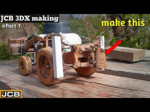 How To Make JCB 3DX Part 7 | Making Backhoe Loader With Cardboard ...