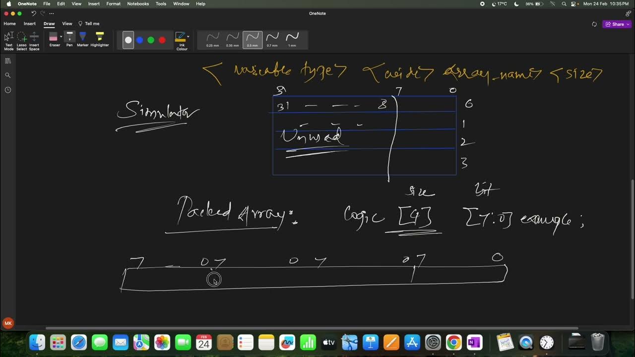 System Verilog Arrays - Unpacked array and Packed array - YouTube