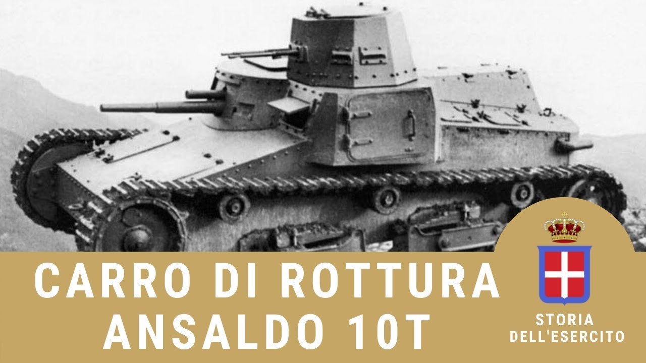 Carro di rottura Ansaldo da 10t - Il predecessore del M11/39 - YouTube
