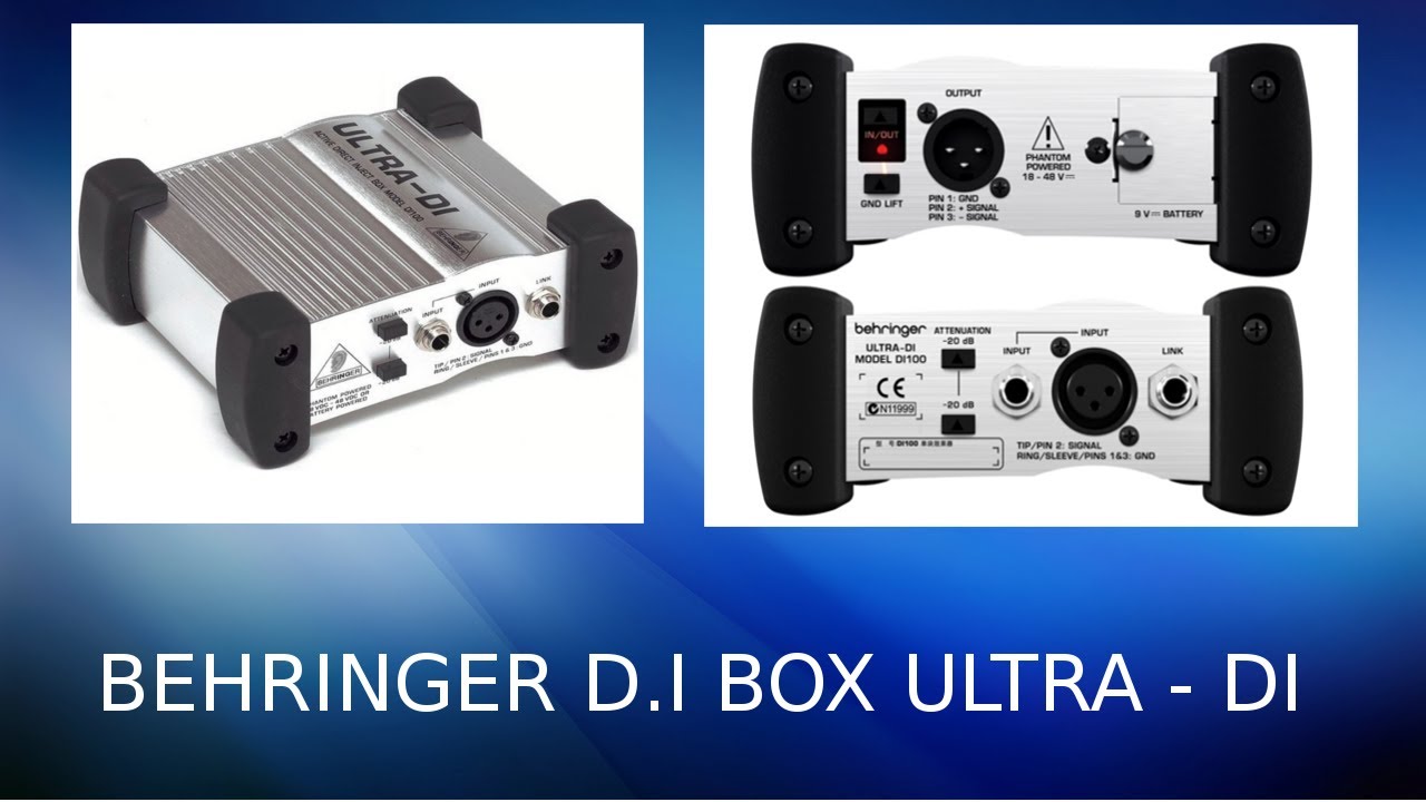 BEHRINGER D.I BOX ULTRA - DI #behringer #d.ibox #homestudio - YouTube