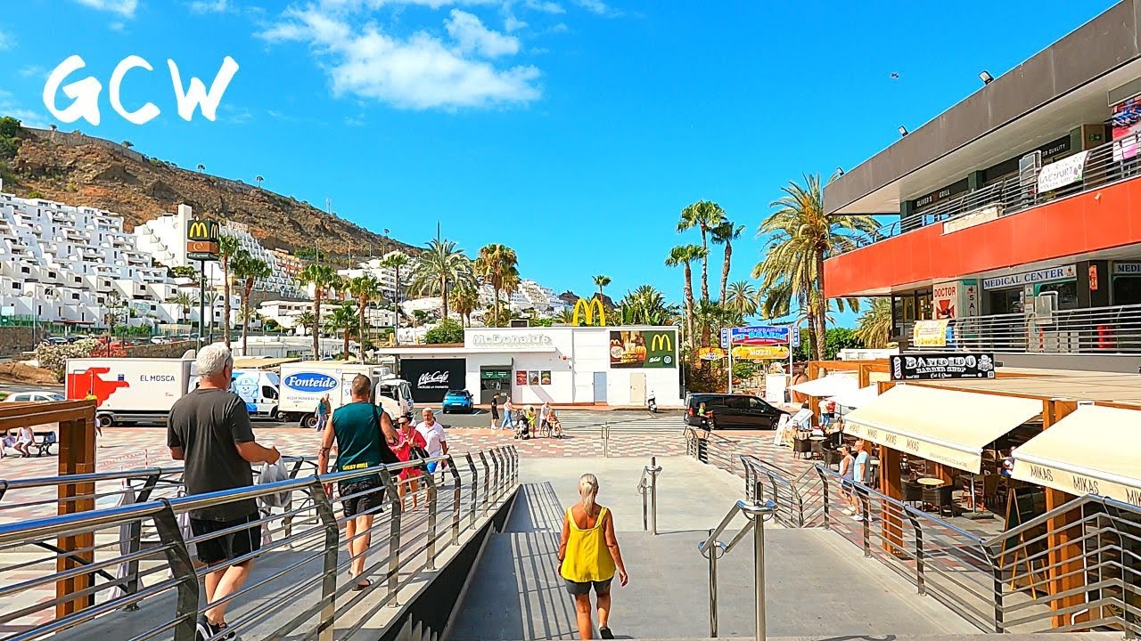 PUERTO RICO Gran Canaria June 2023 🔴 Mogan Mall to Puerto Rico Shopping ...