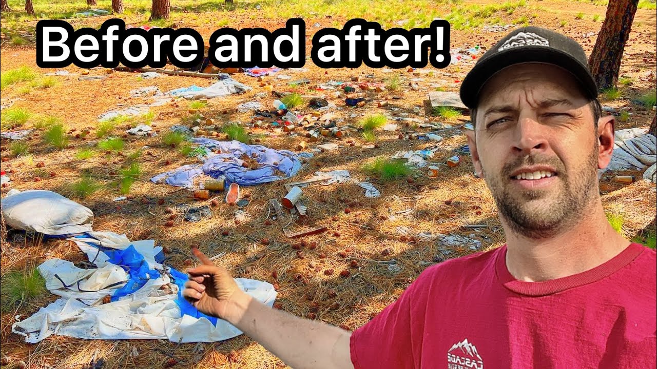 Cleaning Up Abandoned Homeless Camps - YouTube