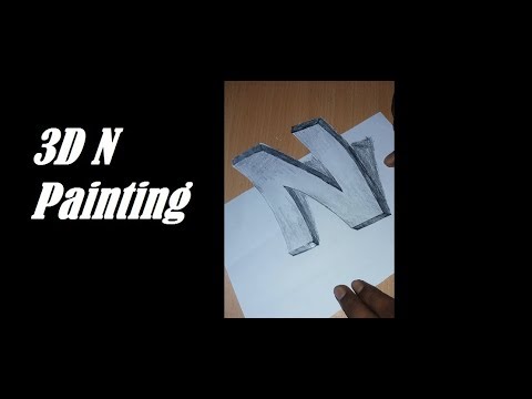 How to Draw 3D Letter N - Trick Art Drawing - Drawing with Pencil ...