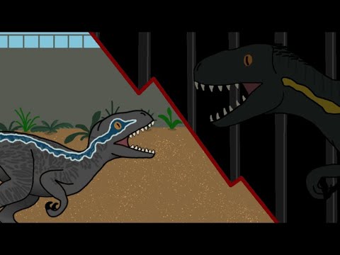 Jurassic World 2 Blue vs Ripper (animated) - YouTube