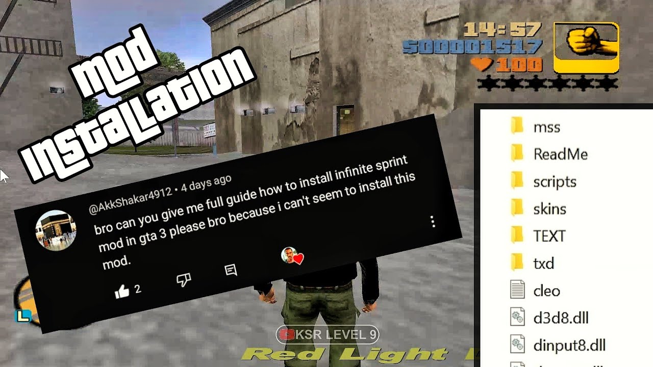 GTA 3 Mods Installation by KSR Level 9 - YouTube