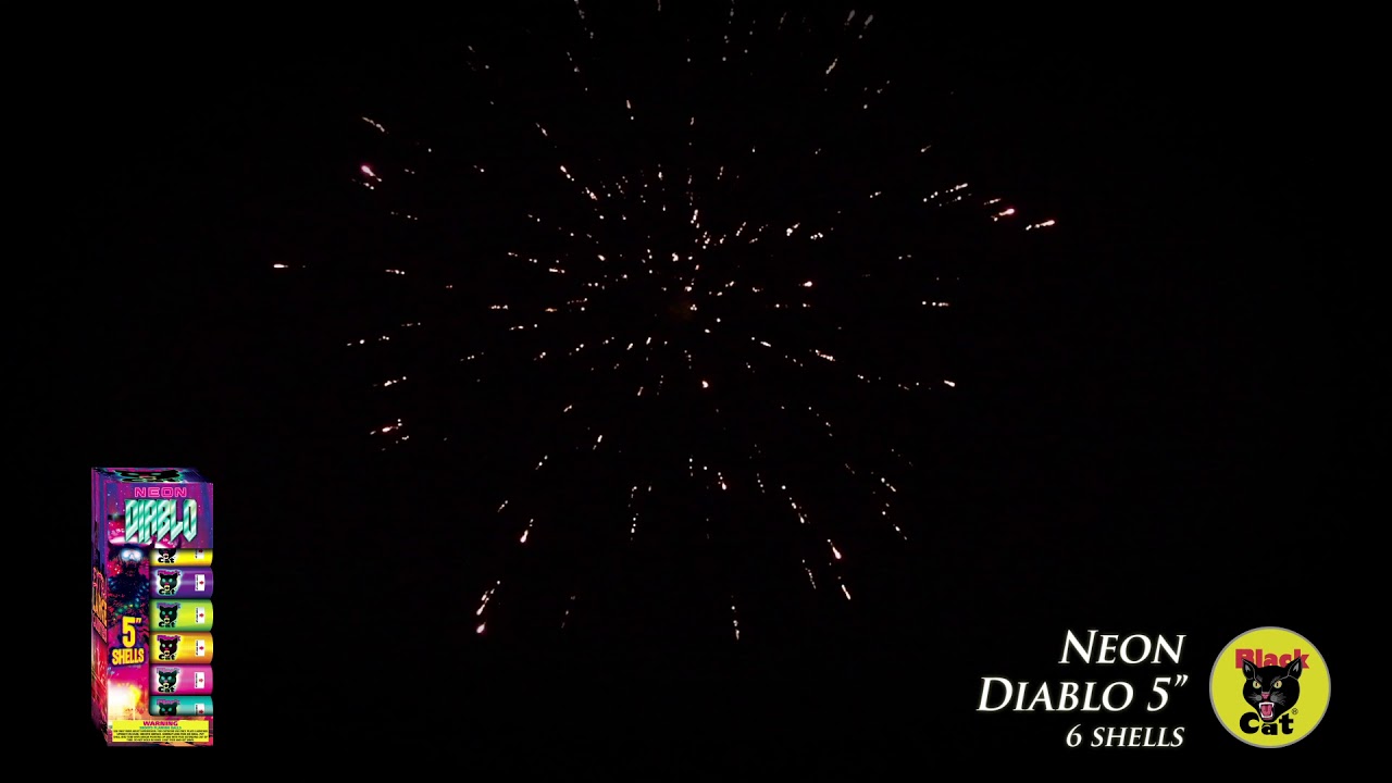 Neon Diablo 6 Shot by Black Cat Fireworks - YouTube