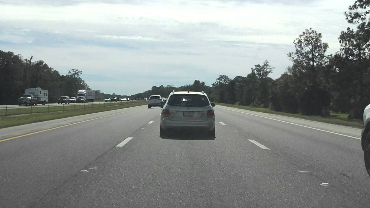 Interstate 75 - Florida (Exits 123 to 111) southbound - YouTube