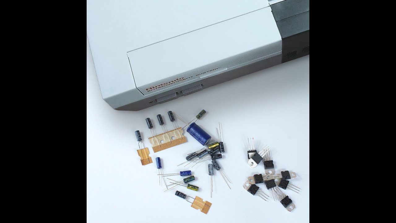 NES 001 capacitor replacement and repair - YouTube