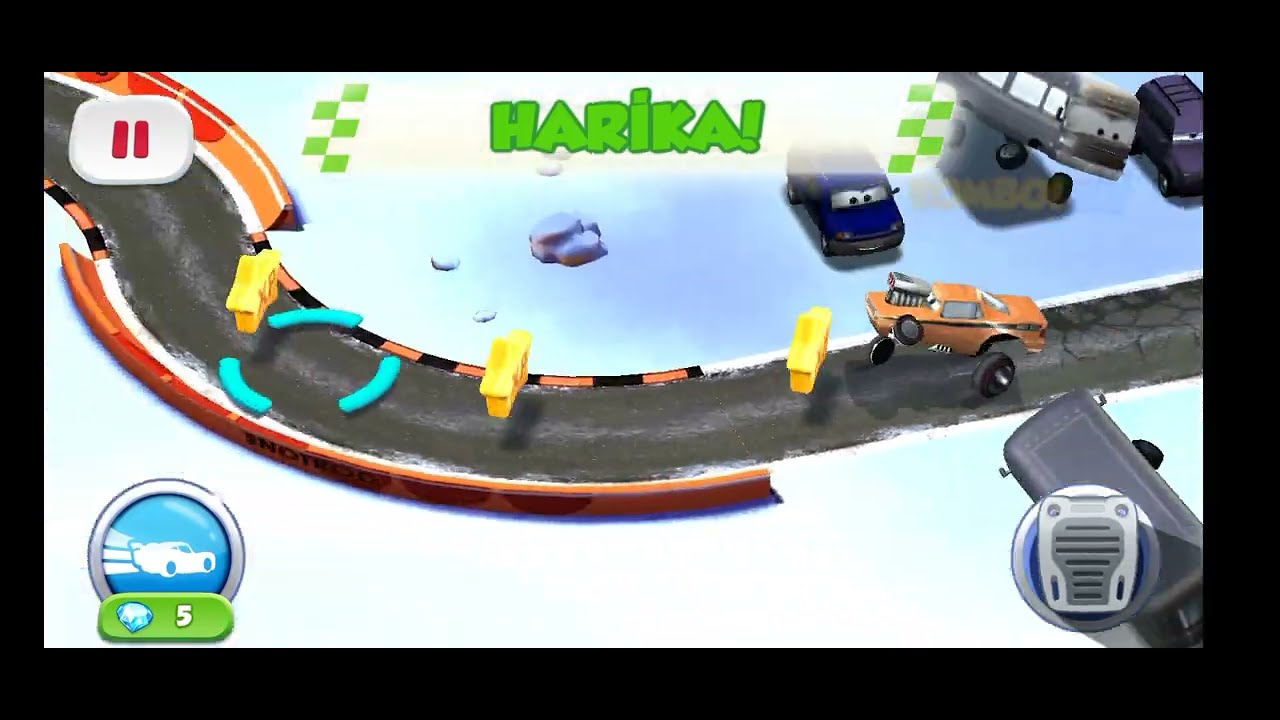Cars fast as lightning ice version SNOT RACE TRACK - YouTube