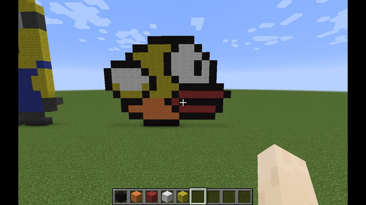 Minecraft - Flappy Bird (Pixel Art) (Build) - YouTube