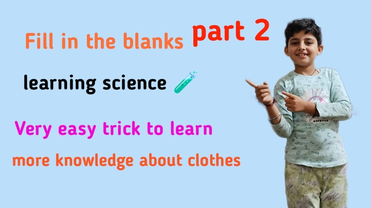 Fill in the blanks | science 🧪🔭 | learn in easy way | part 2 | viral | AVN GLORY - YouTube