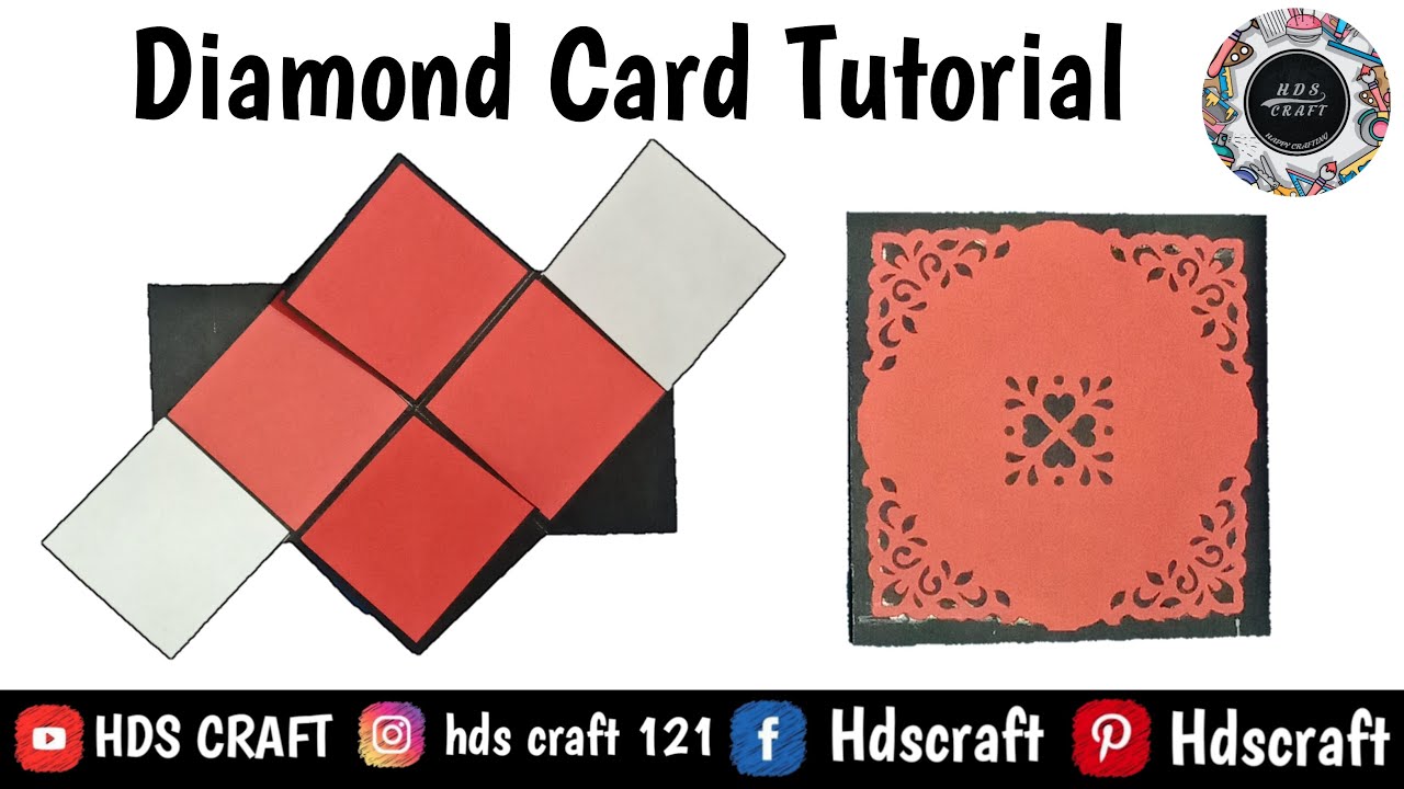 Diamond Card Tutorial | How To Make Diamond Card | HDS CRAFT - YouTube