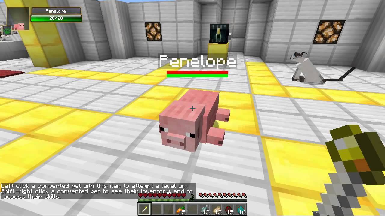 Minecraft | BATTLE PETS! (Aggressive Pigs, Angry Ocelots & More!) | Mod ...