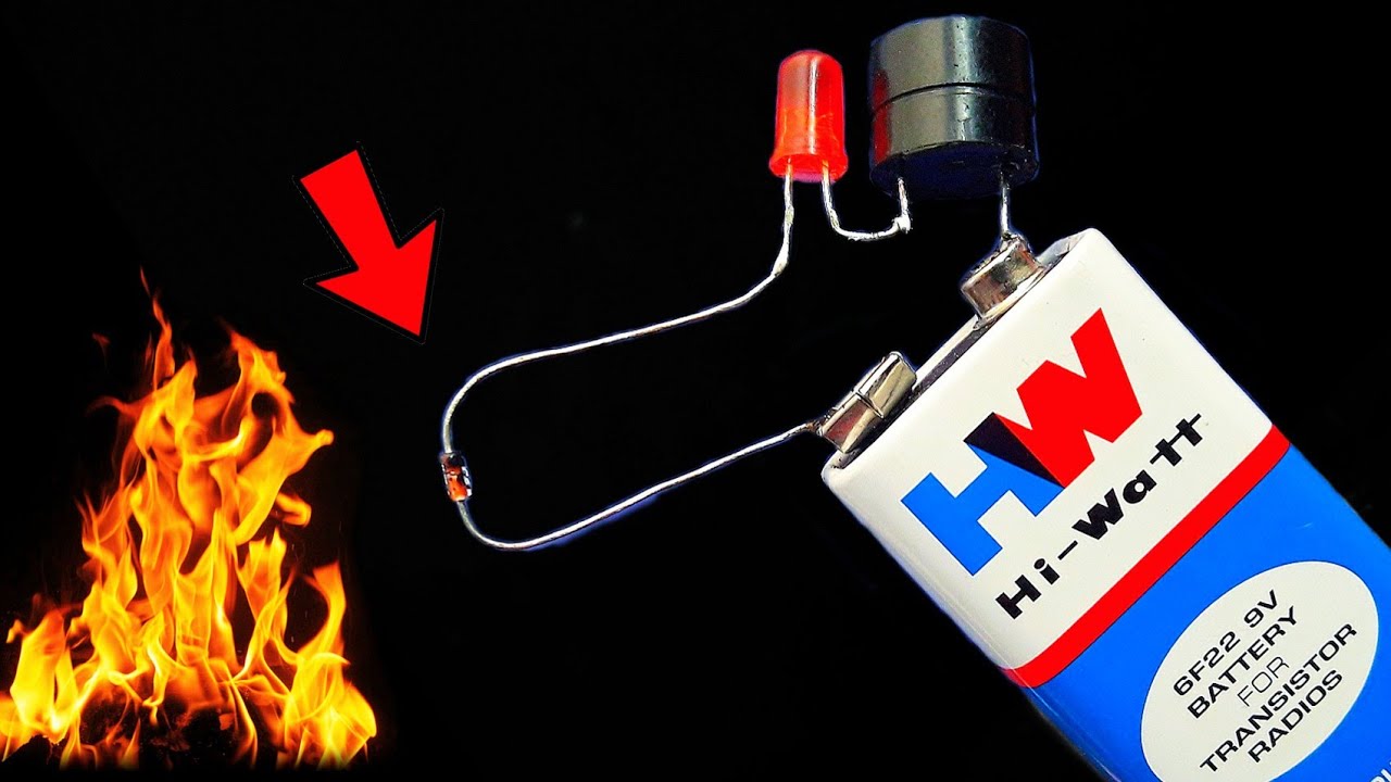 temperature sensor circuit project using Diode / simple circuit / fire ...