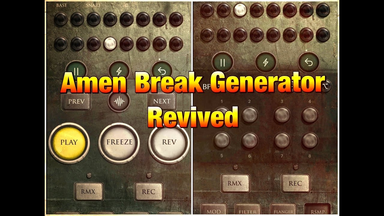 Amen Break Generator - Revived - Classic Drum Breaks Machine - The ...