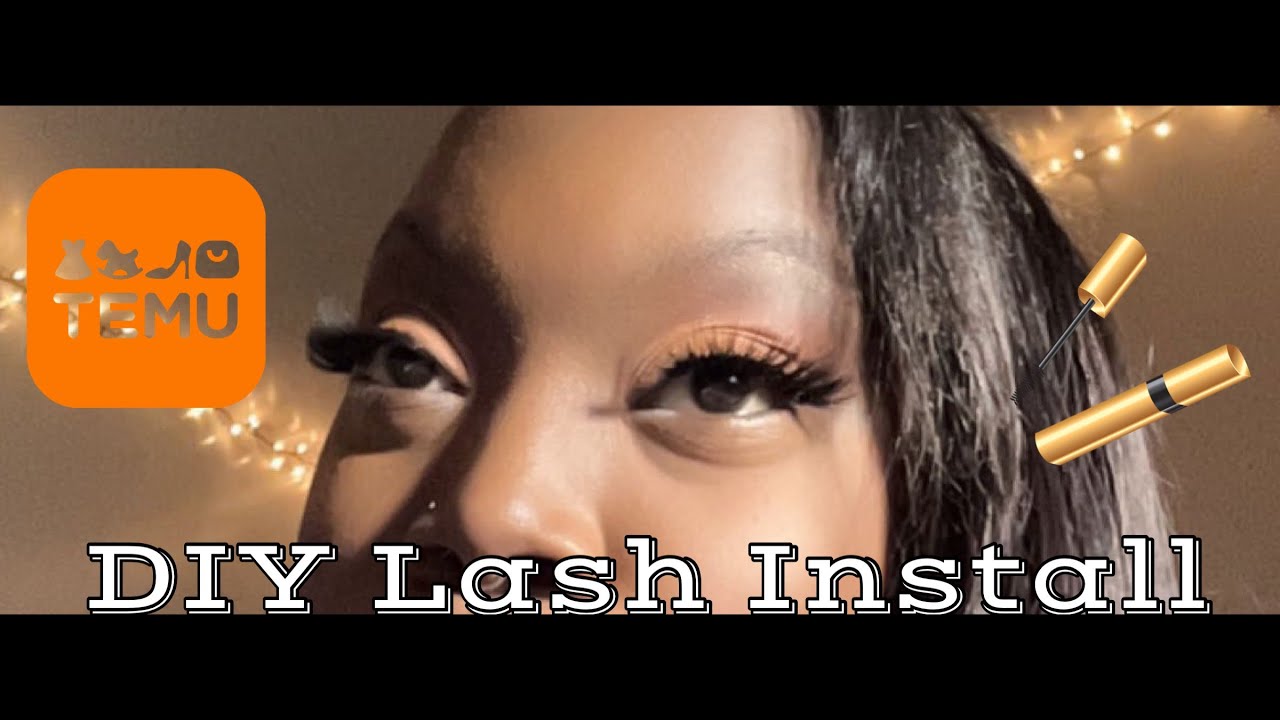 TEMU DIY Lash Install ️ - YouTube