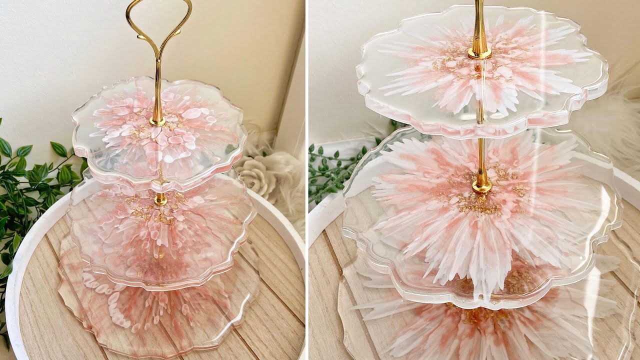 Beautiful 3 Tier Resin Cake Stand - YouTube