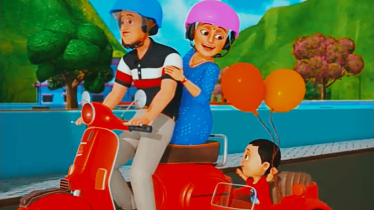Chala dekhne Chidiyaghar Nanna Guddu Khush hokar l From l Cartoon Baby ...