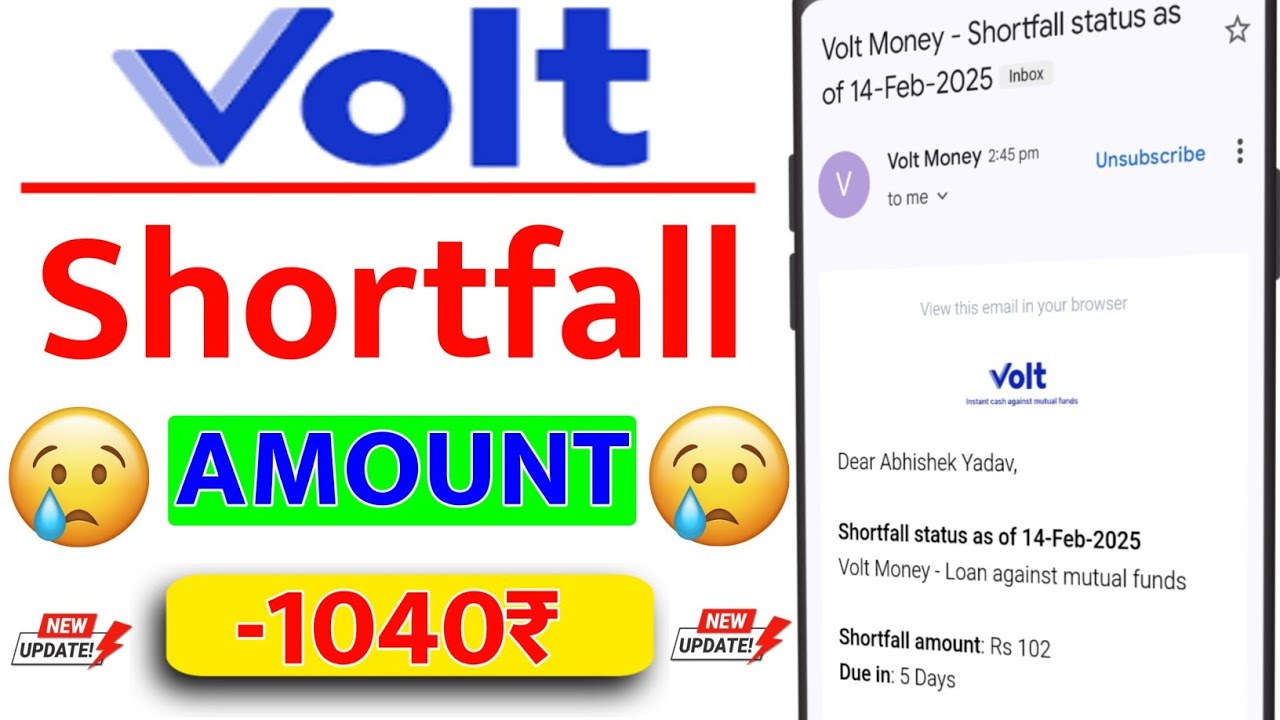volt money shortfall | volt money mutual fund loan | mutual fund ...
