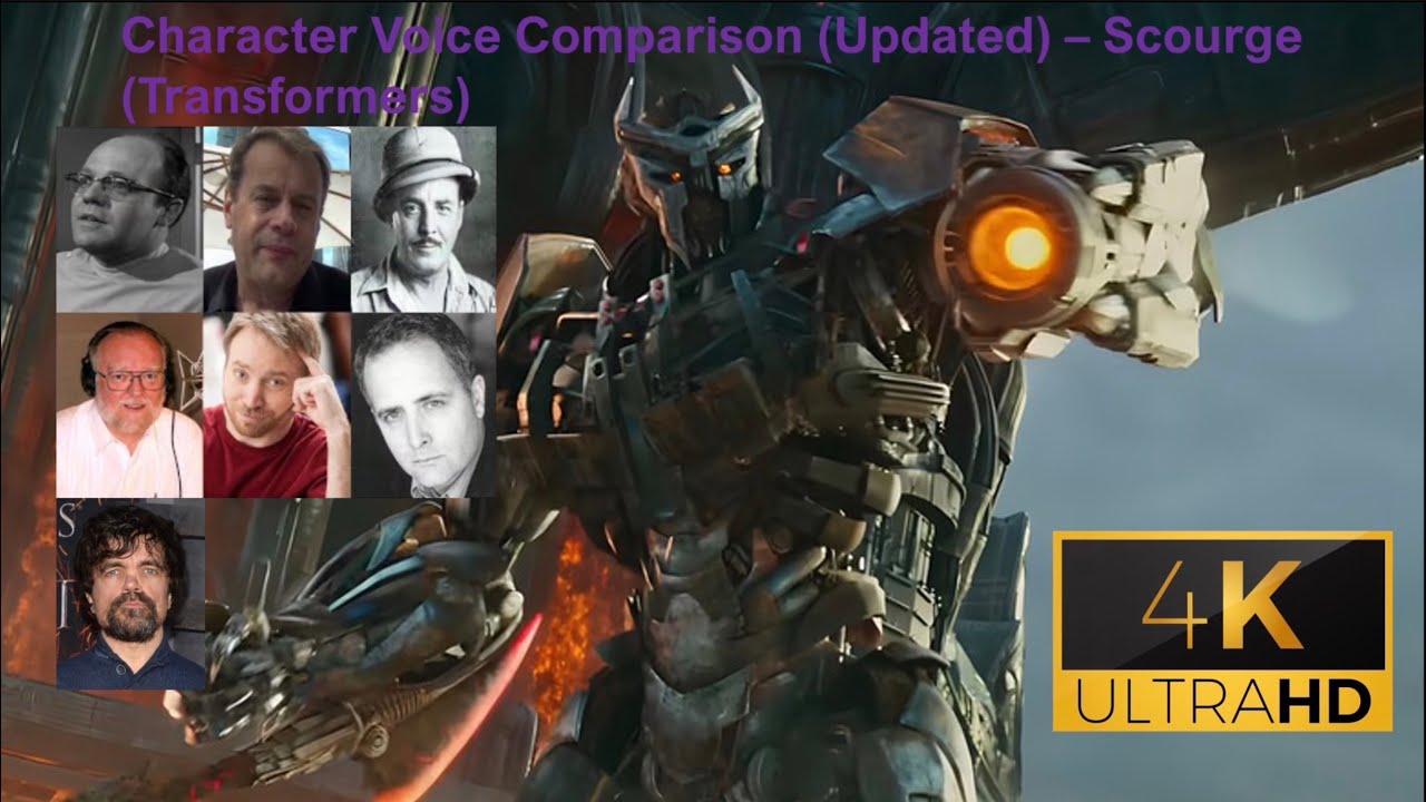 Character Voice Comparison (Updated) - Scourge (Transformers) - YouTube
