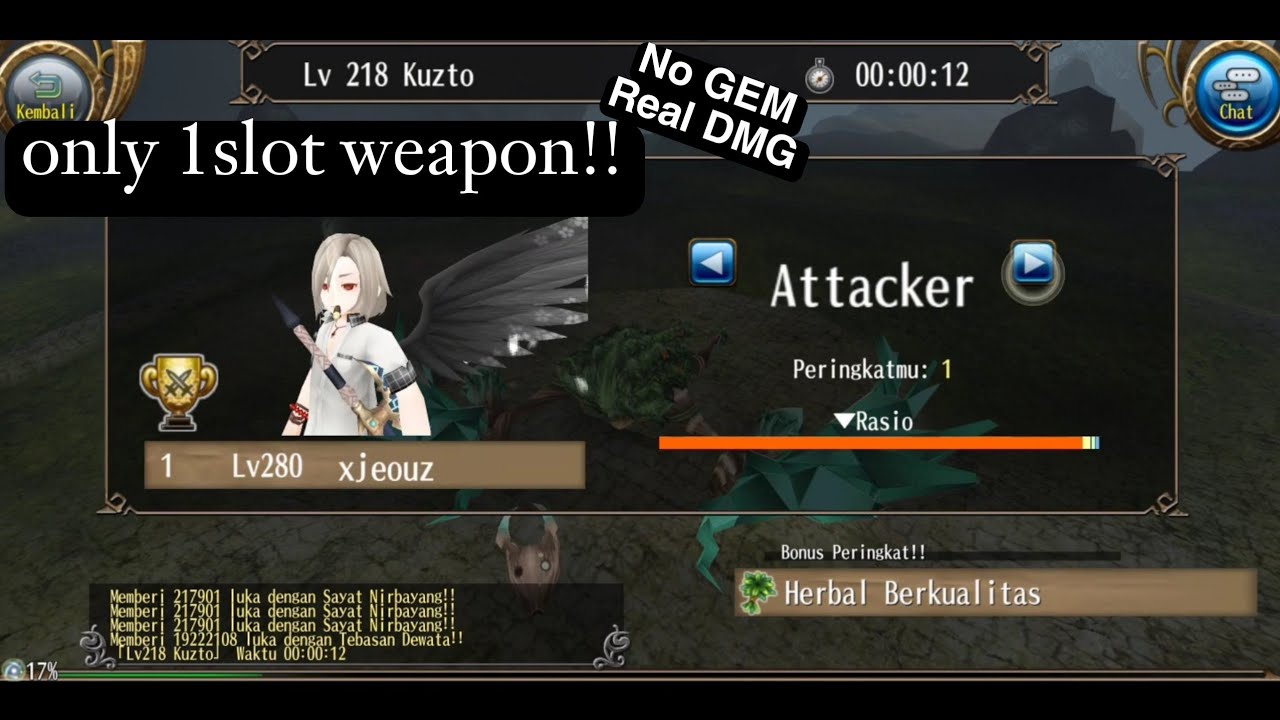 12sec Kuzto Ulti Solo DPS Katana + Show Build Eq & Combo ---- Toram ...