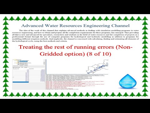 Treating the rest of running errors in HEC HMS, Non Gridded option 8 of ...