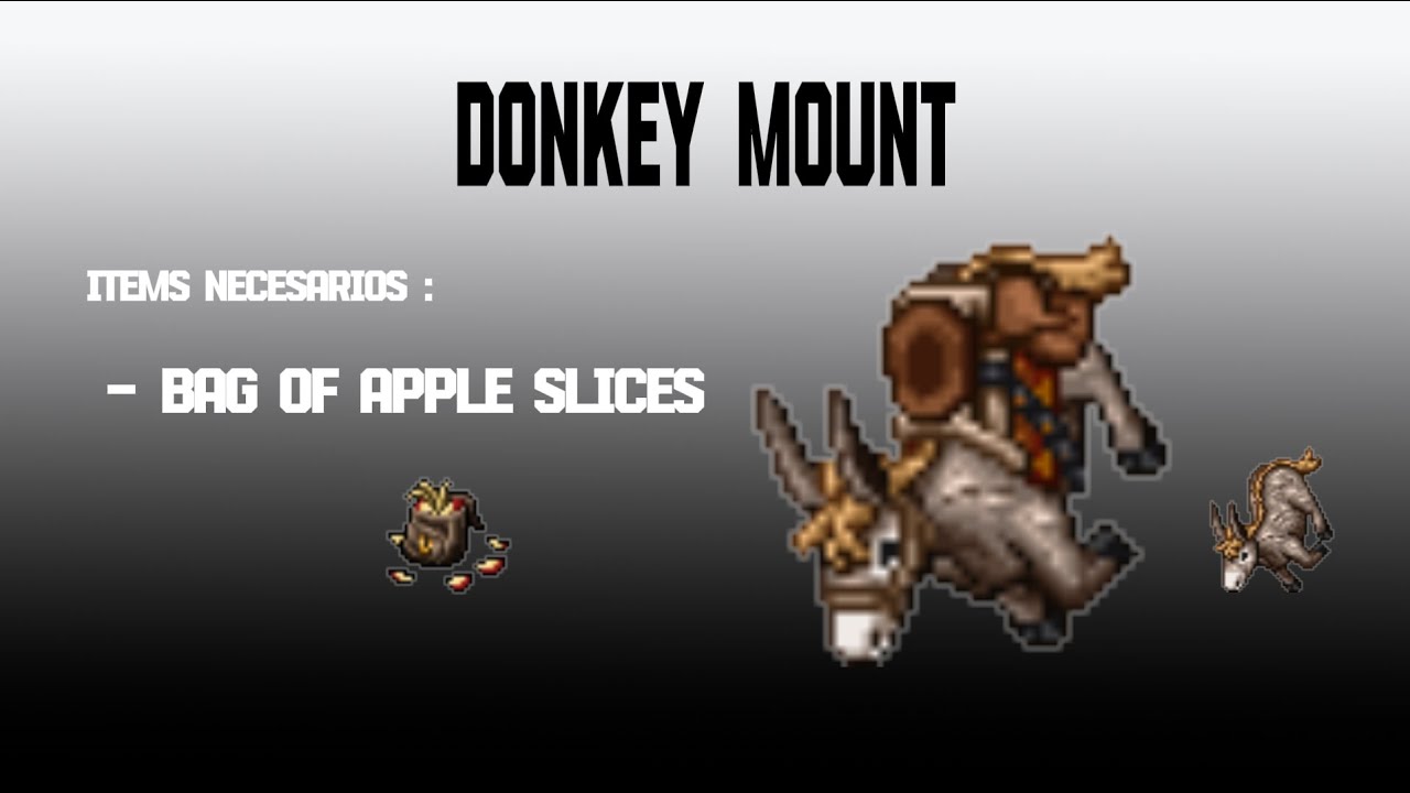DONKEY MOUNT 💨 - Esta podría ser vuestra primera montura en Tibia - YouTube