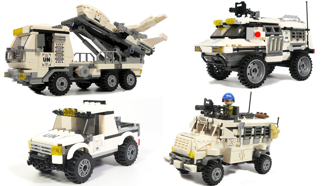 How to Build 4 Amazing Military LEGO sets - Qman Thunder Mission - YouTube