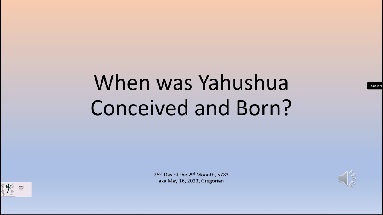 When was Yahushua Conceived and Born? - YouTube