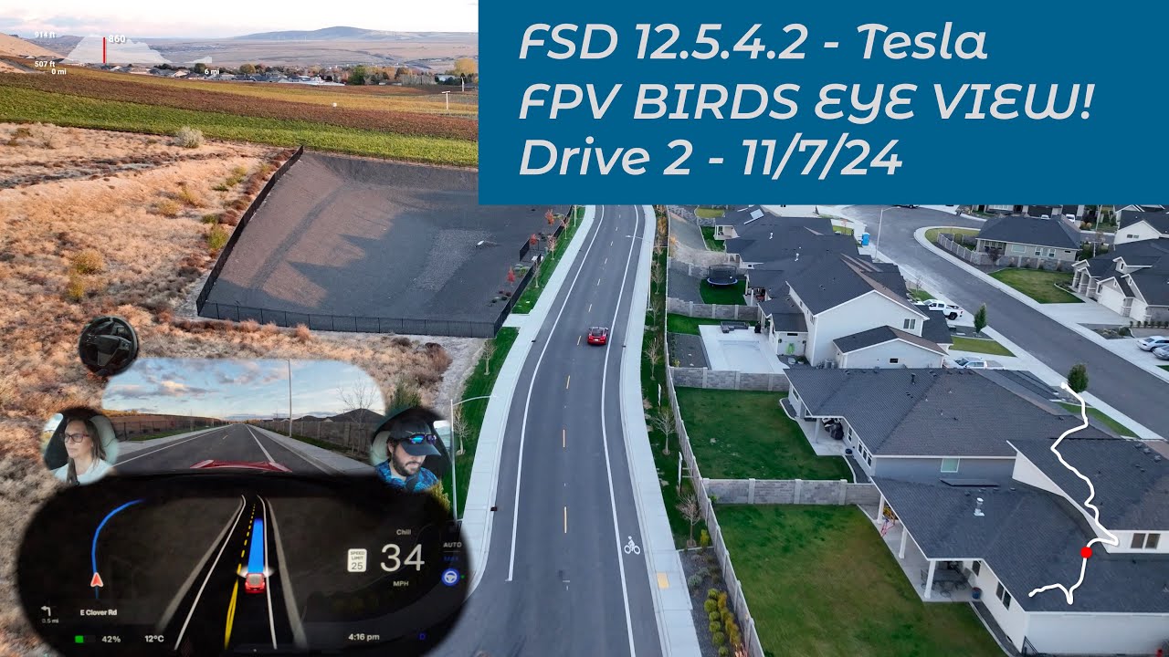 11/7/24-Drive-2_(🎵) / Tesla FSD 12.5.4.2 (Supervised) - YouTube