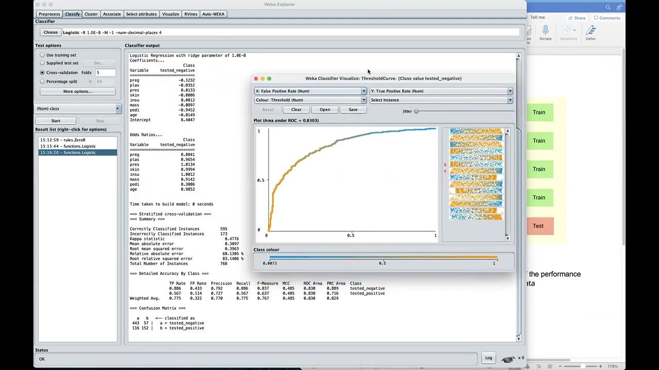 How to Run Logistic Regression in WEKA - YouTube