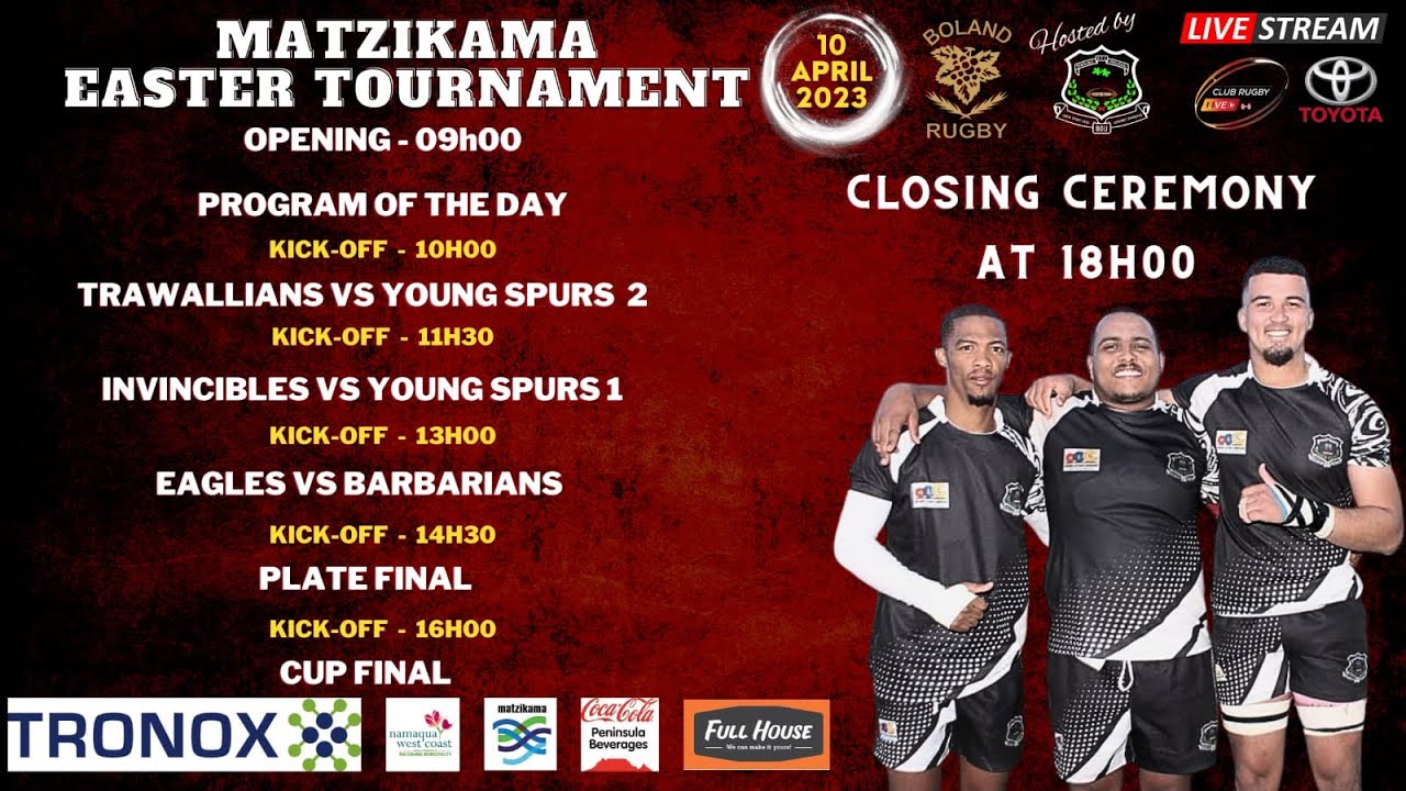 Matzikama Easter Tournament Day 2 - YouTube