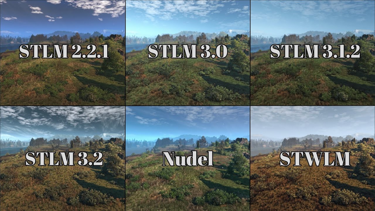 The Witcher 3 | STLM 2.2.1 vs STLM 3.0 vs STLM 3.1.2 vs STLM 3.2 vs ...