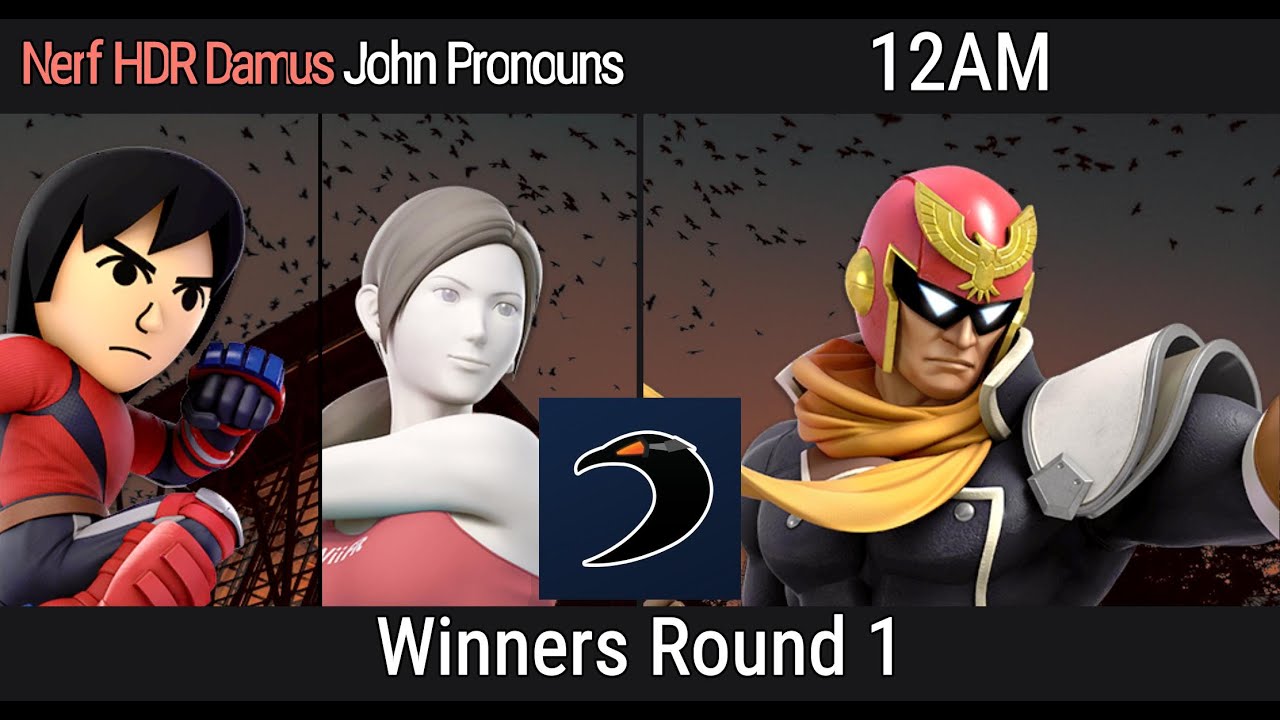 John Pronouns (Wii Fit, Mii Brawler) VS 12AM (Falcon) | REALCROWS ...