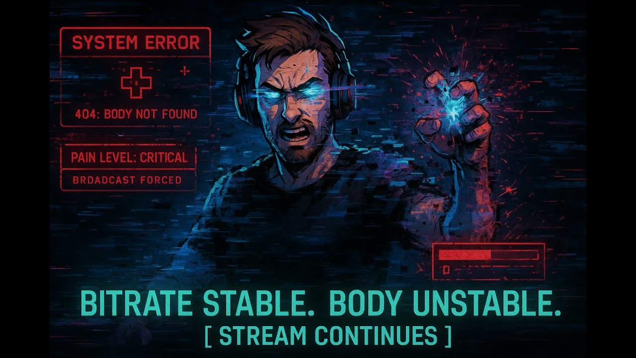 💀🎮Bitrate Stable. Body Unstable. Stream Continues. - YouTube