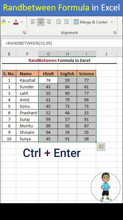 Excel Interview Questions Randbetween Formula In Excel Excel