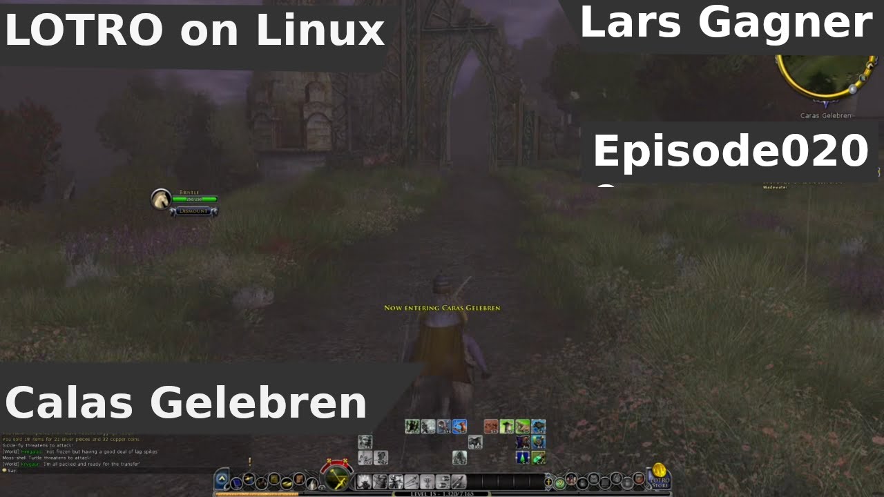 LOTRO on Linux, Episode 020 - Lars Gagner, Calas Gelebren. - YouTube