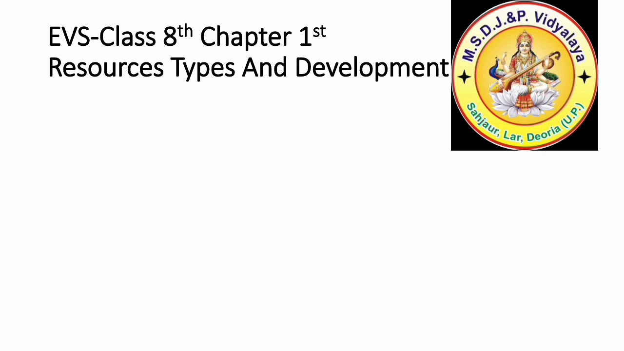 EVS Class 8th chapter 1st - YouTube