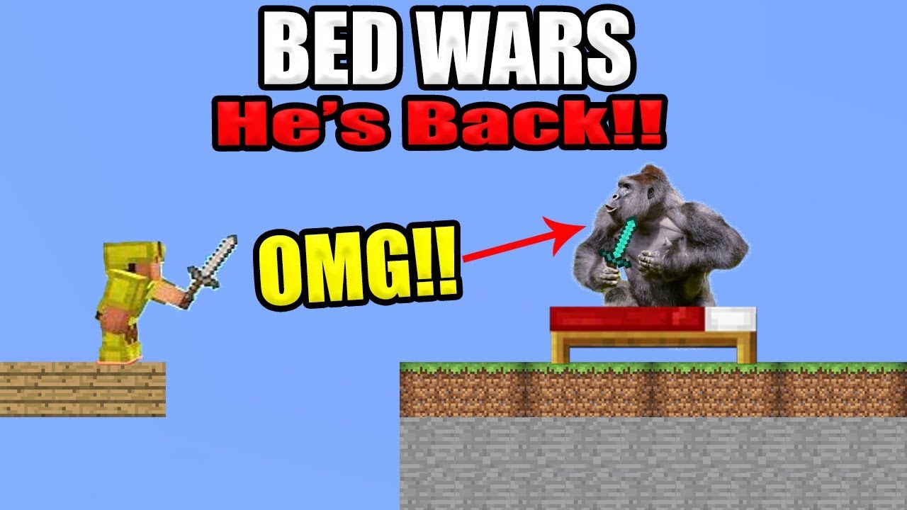 OMG....Harambe is Back in Hypixel!!!-Bed Wars - YouTube