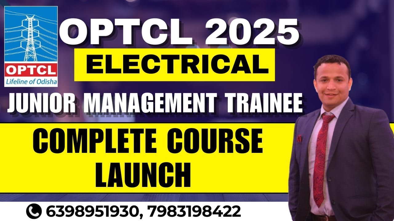 OPTCL JMT ELECTRICAL COURSE LAUNCH II OPTCL JMT ELECTRICAL COURSE LAUNCH - YouTube