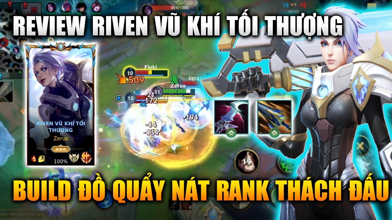 [LMHT Tốc Chiến] Riven Vũ Khí Tối Thượng Build Meta Quấy Nát Rank Là ...