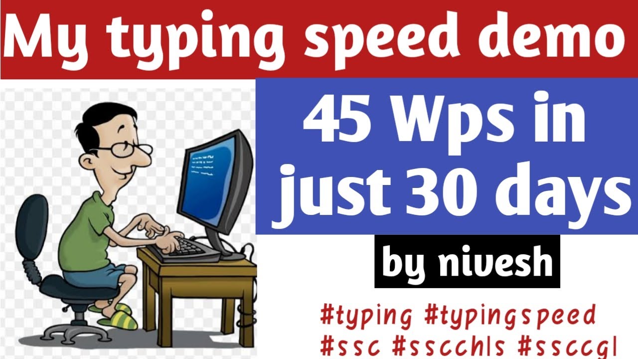 My typing speed demo | Achieve 45wpm in just 30 days - YouTube