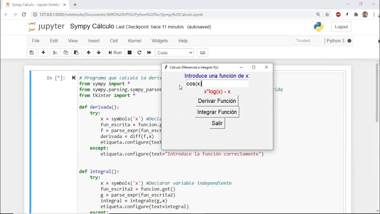 Calculadora de Derivadas e Integrales en Python - YouTube