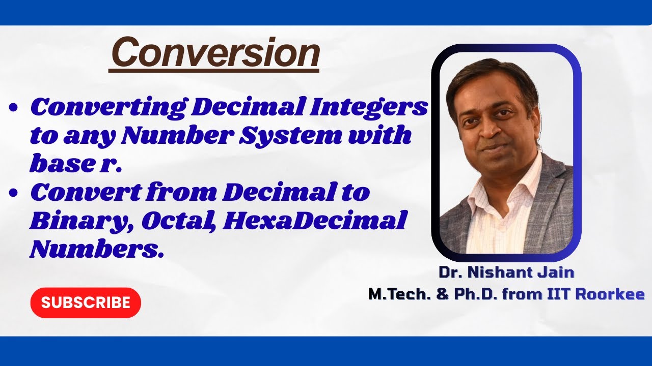 Mastering Integer Decimal to Any Number System Conversion: Binary ...