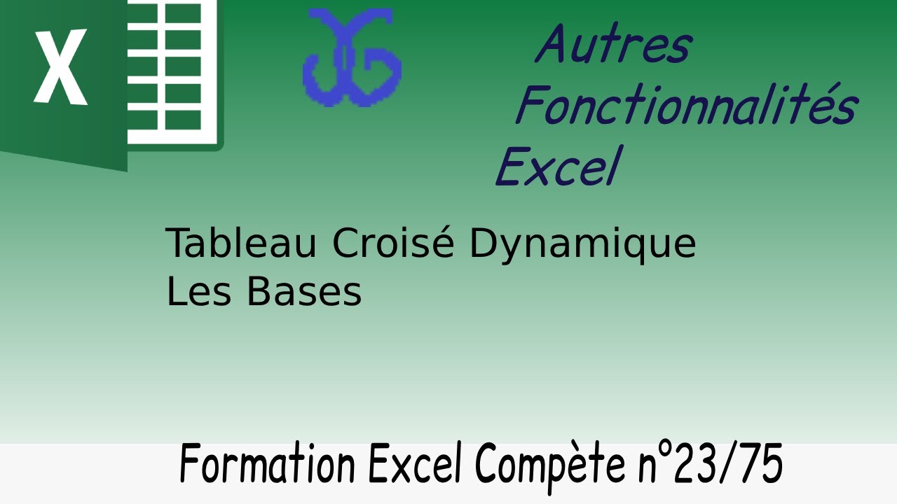 Tableau Croisé Dynamique Excel - YouTube