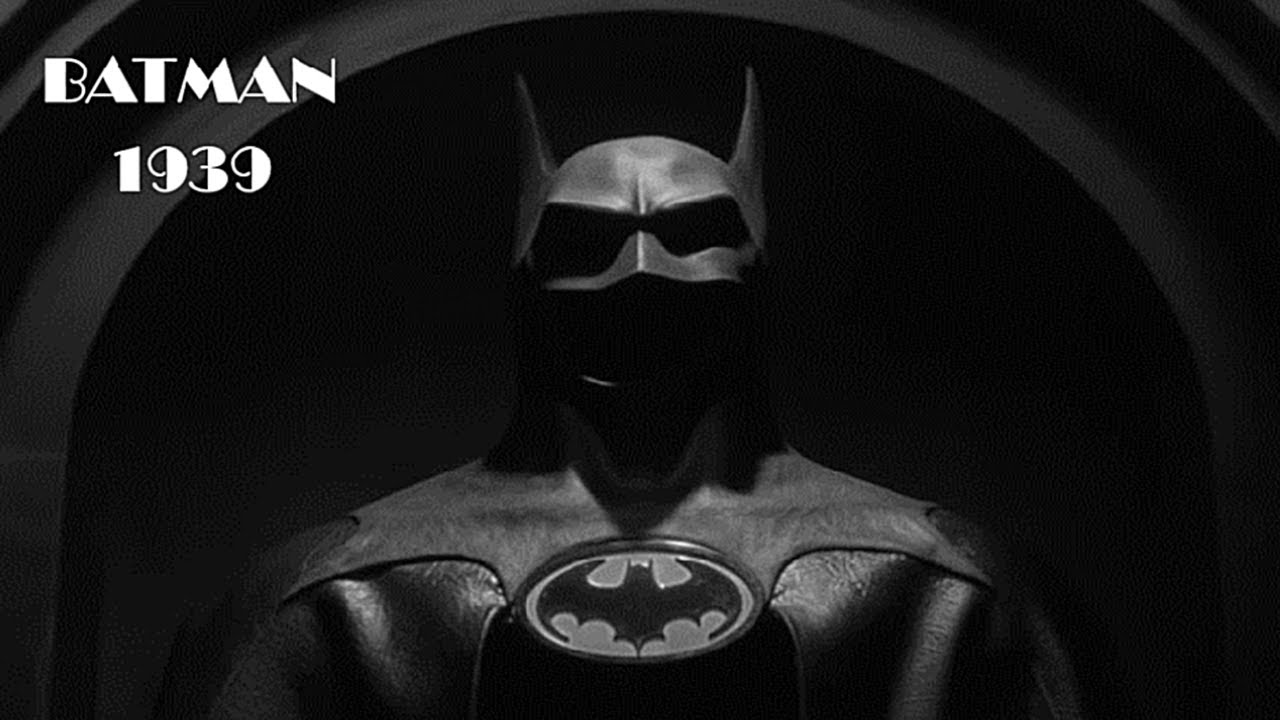 BATMAN 1939: BATMAN 1989 IN BLACK AND WHITE ( NO COLOR) - YouTube