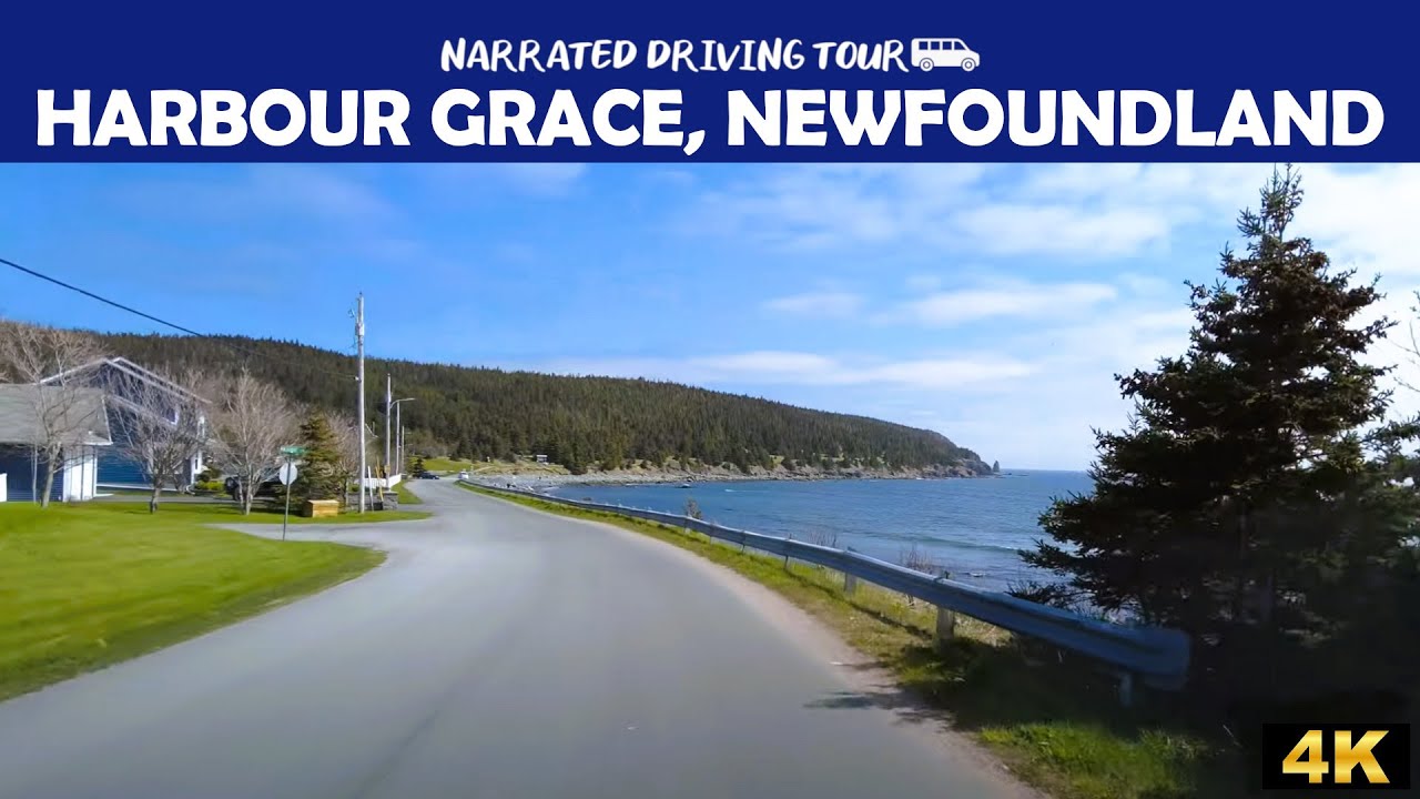 🚗 Scenic Drive Through Harbour Grace 🇨🇦 | Historic Newfoundland in 4K 🏘 ...