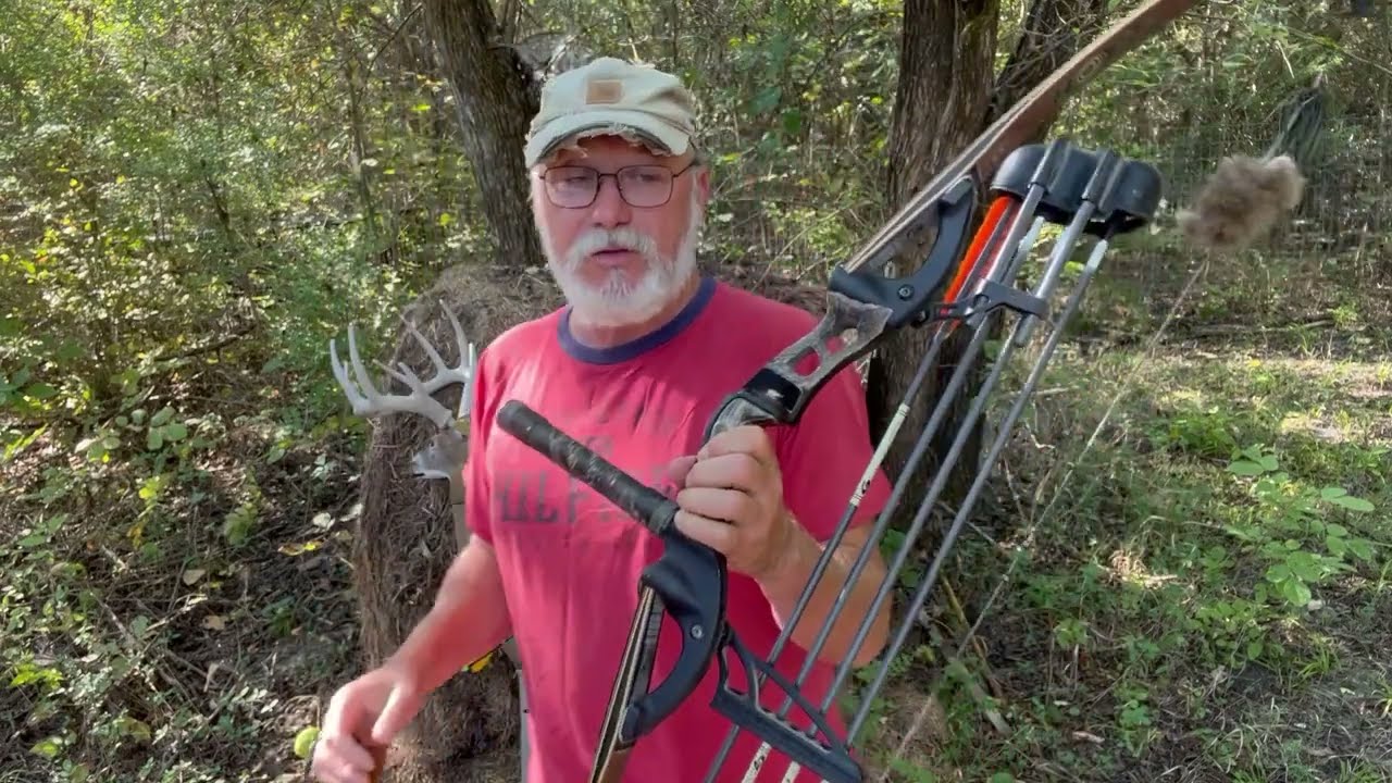 How to aim Traditional Archery : Fixed Crawl / 25 yard point-on Aiming ...