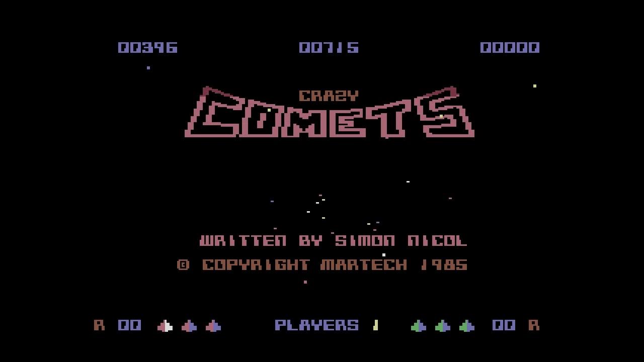 Crazy Comets on C64 - YouTube